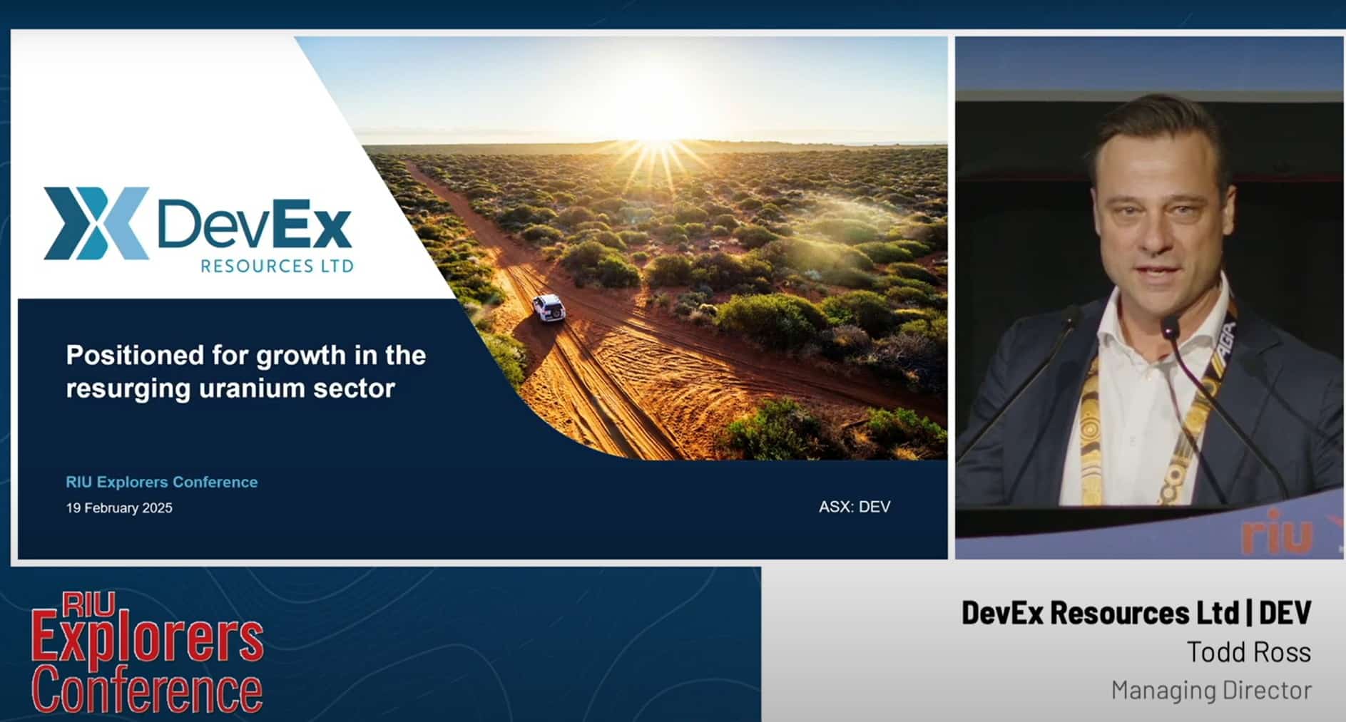 WATCH: DevEx Presentation - 2025 RIU Explorers - DevEX Resources